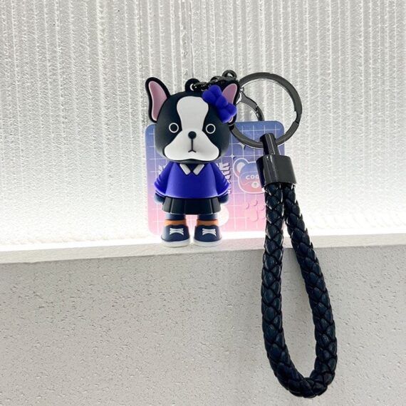 Frenchie Schoolboy And Schoolgirl Keychains | BATPIG Pet Supply