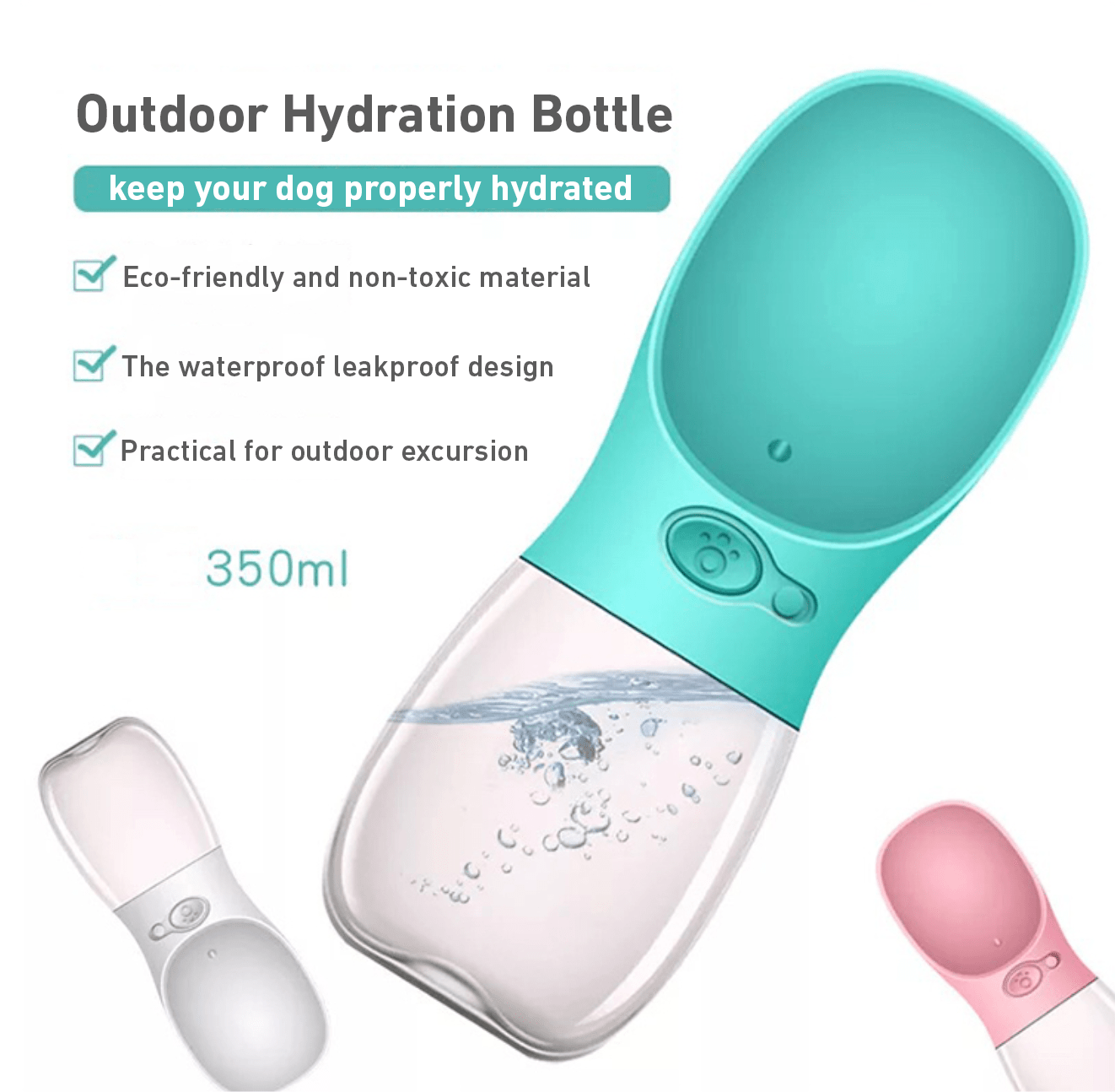 Outdoor French Bulldog Hydration Bottle | BATPIG Pet Supply